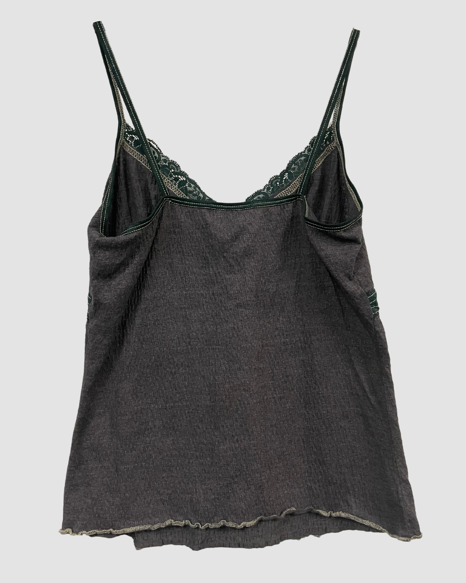 Grey and Green Cami Tank – Self Esteem